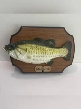 Gemmy | Other | Big Mouth Billy Bass Singing Talking Fish Vtg 999 Moves ...